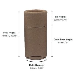 12 Eco Push up Tubes 1.25oz 35g - Eco Friendly Natural Deodorant or ...