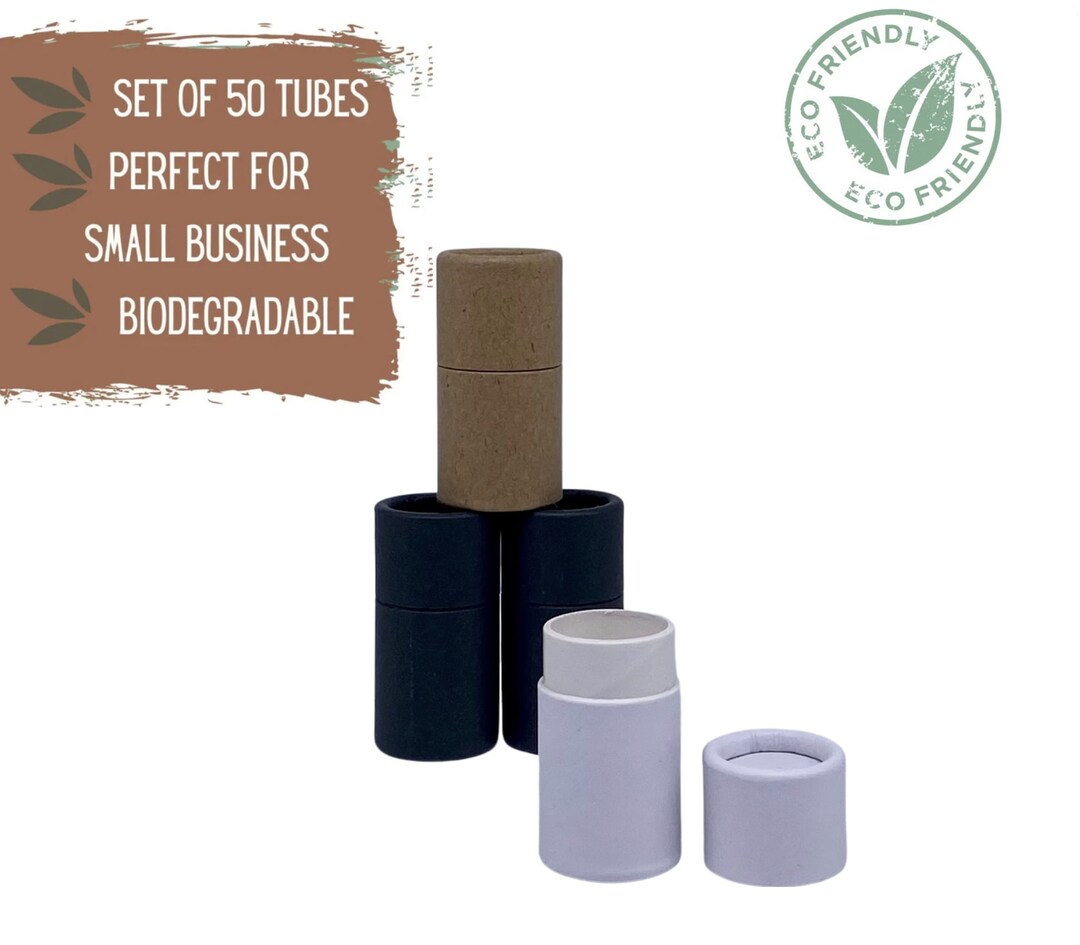 50 Short Eco Friendly Chapstick Tubes .2oz 5g, Sustainable Lipstick or ...