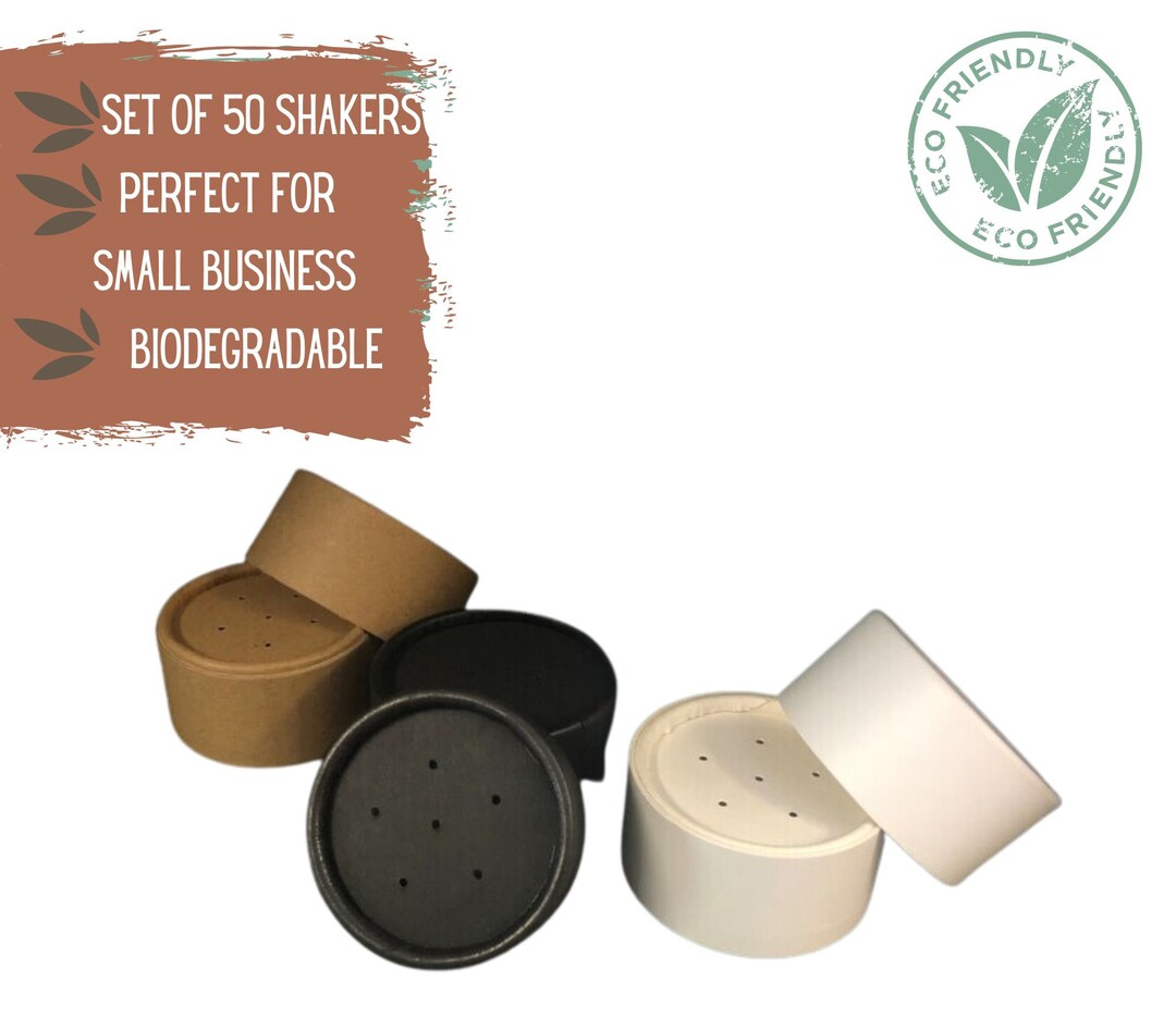 50 Wholesale Eco Powder Jars 1oz 30g - Zero Waste Cosmetic or Food ...