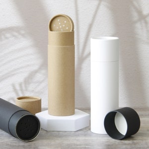 12 Eco Friendly Powder Jars With Sifter 4oz 115g - Biodegradable Eco ...