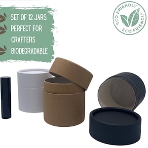 12 Eco Friendly Jars 5 Oz / 140g, Cosmetic Packaging for Face Cream or ...