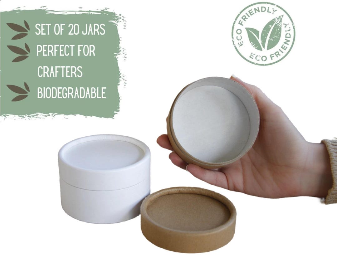 20 Eco Friendly Bar Jars 5oz 150g - Biodegradable Jars for Face Cream ...