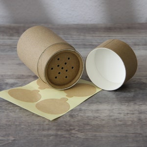 6 Eco Packaging Powder Jars 2oz 60g - Eco Friendly Jars for Cosmetics ...