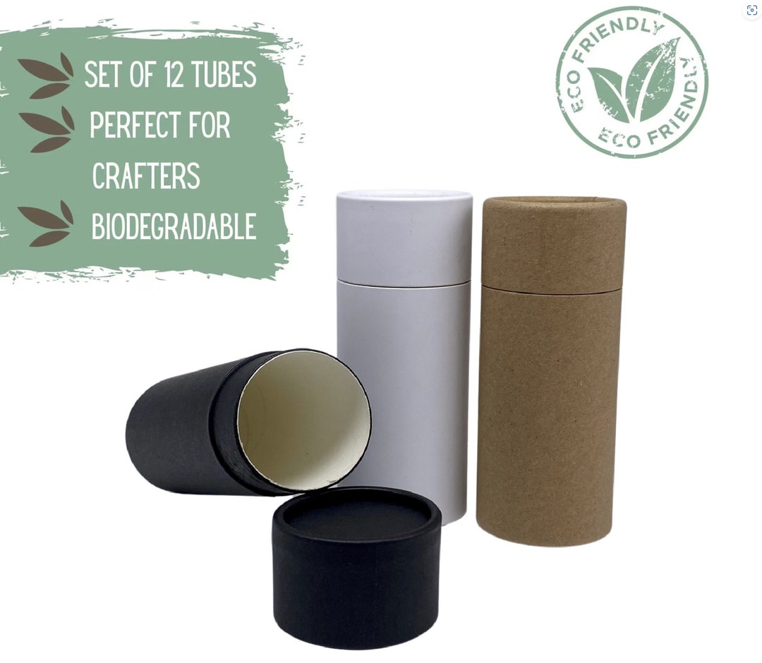 12 Eco Balm Tubes 2.5oz 70g - Compostable Push up Tubes for Natural ...