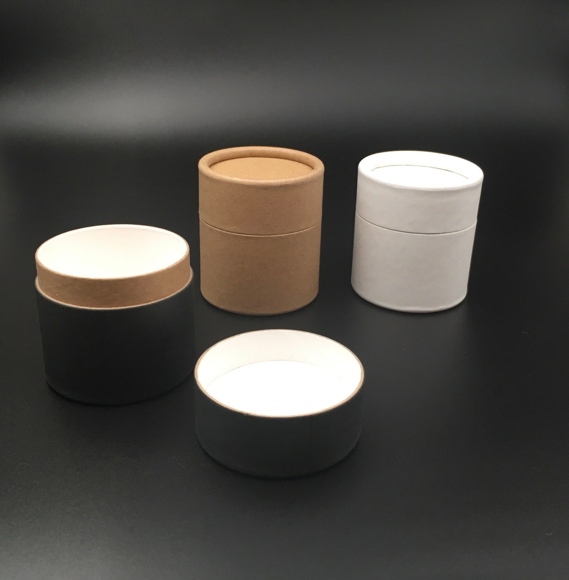 100 Eco Jars 2oz 60g Kraft Paper Cosmetics Containers 2 | Etsy Canada