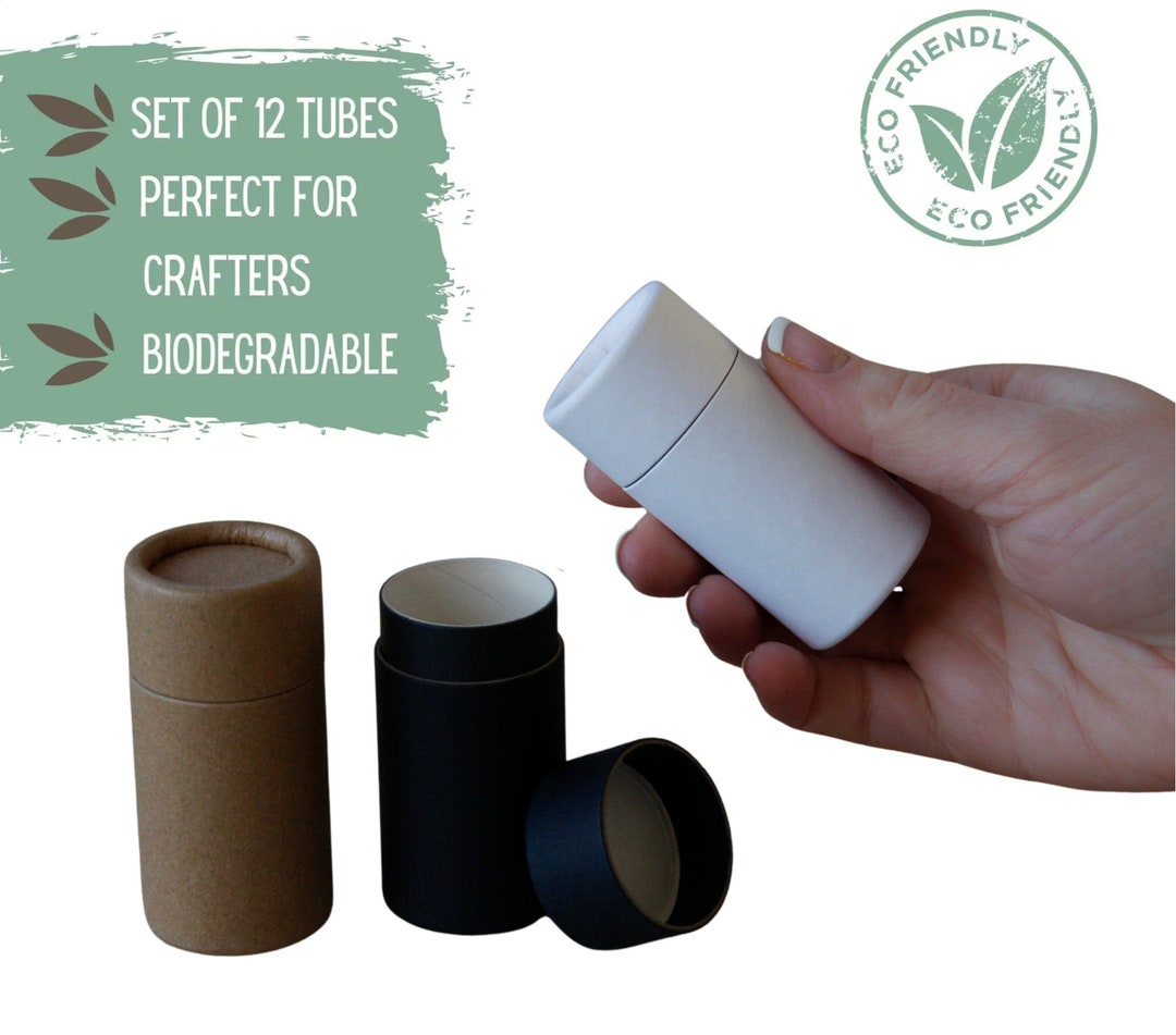 12 Eco Push up Tubes 1.25oz 35g - Eco Friendly Natural Deodorant or ...