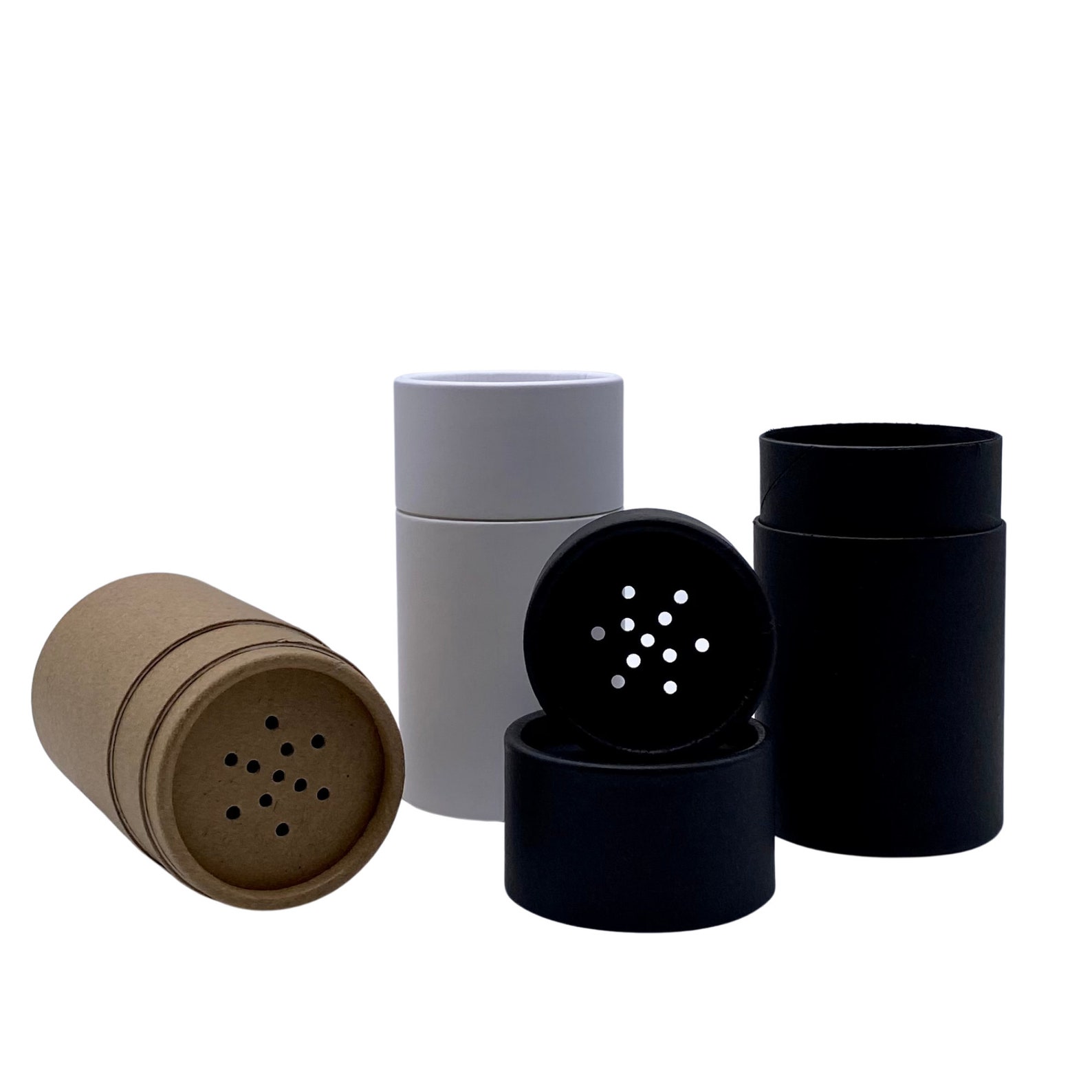 6 Eco Packaging Powder Jars 2oz 60g - Eco Friendly Jars for Cosmetics ...