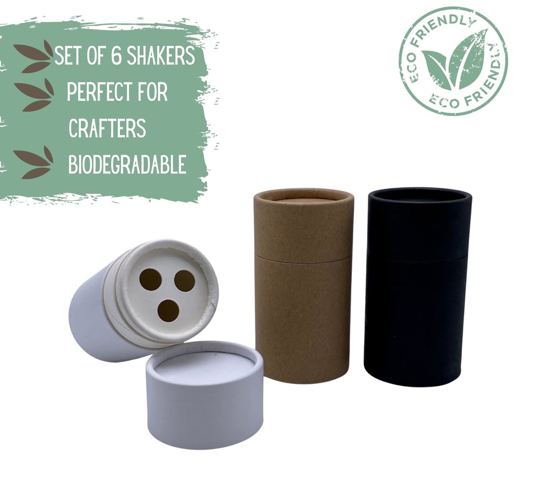 6 Eco Friendly Powder Jars With Sifter 2oz / 60g, Zero Waste Eco ...