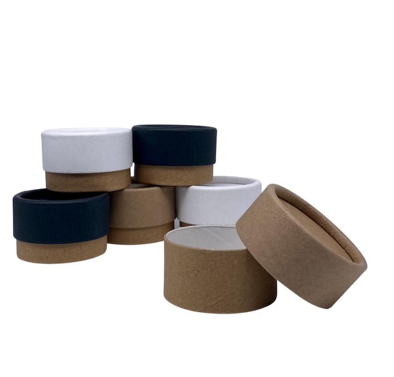 20 Eco Packaging Jars 1oz 30g - Biodegradable Lotion or Body Butter Pot ...