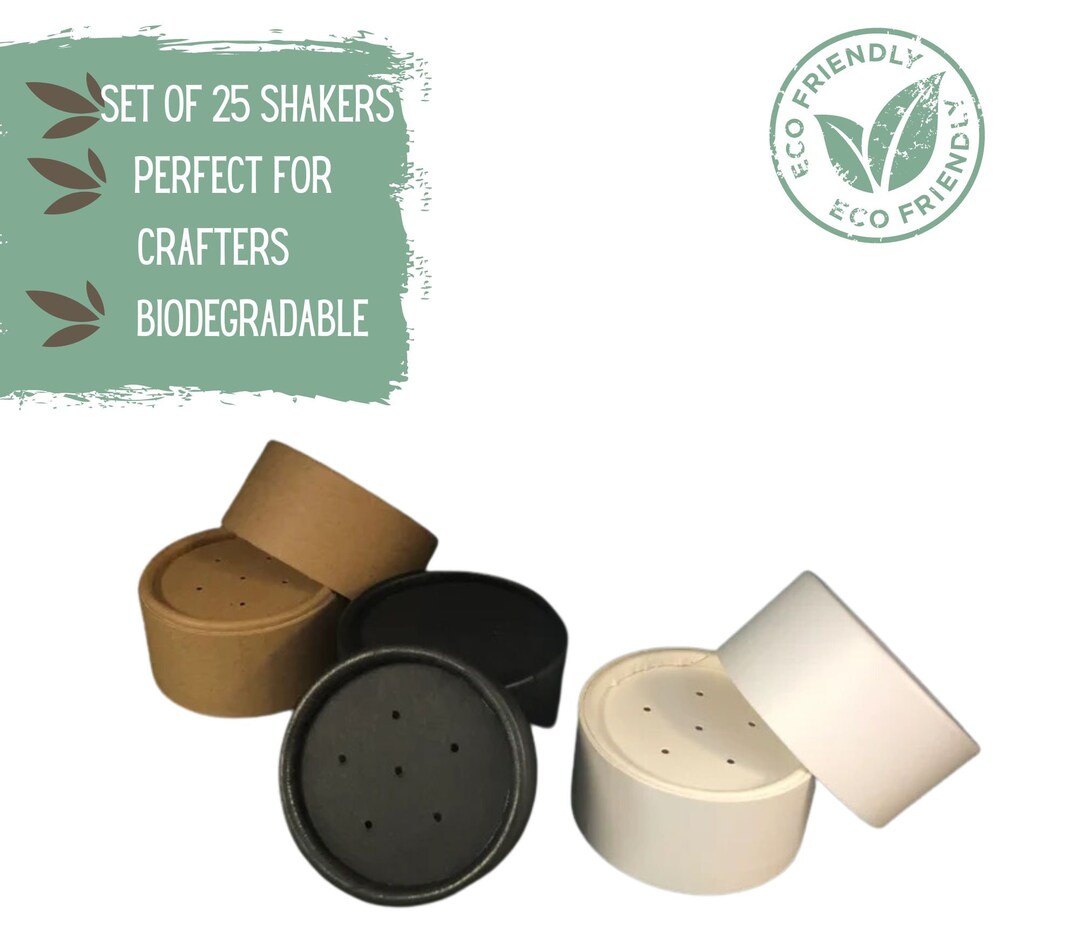 25 Eco Friendly Powder Jars 1oz 30g - Eco Packaging for Cosmetics and ...