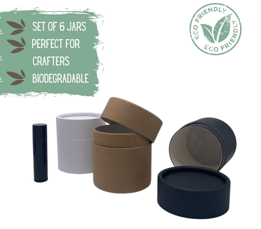 6 Eco Friendly Jars 5 Oz / 140g Cosmetic Packaging for Body Butter ...
