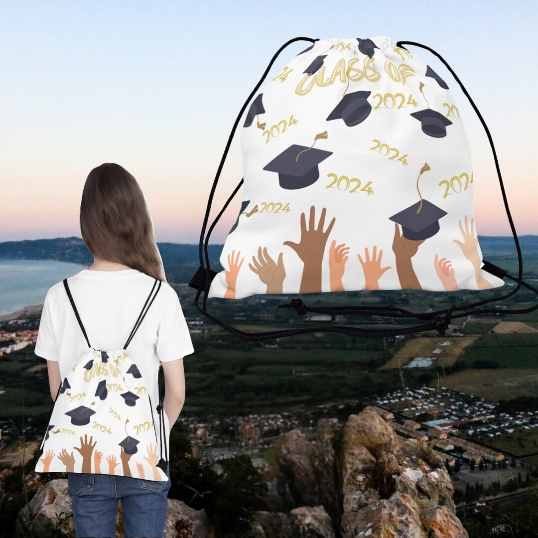 Class of 2024 Graduation Outdoor Drawstring Bag Backpack, Celebration ...