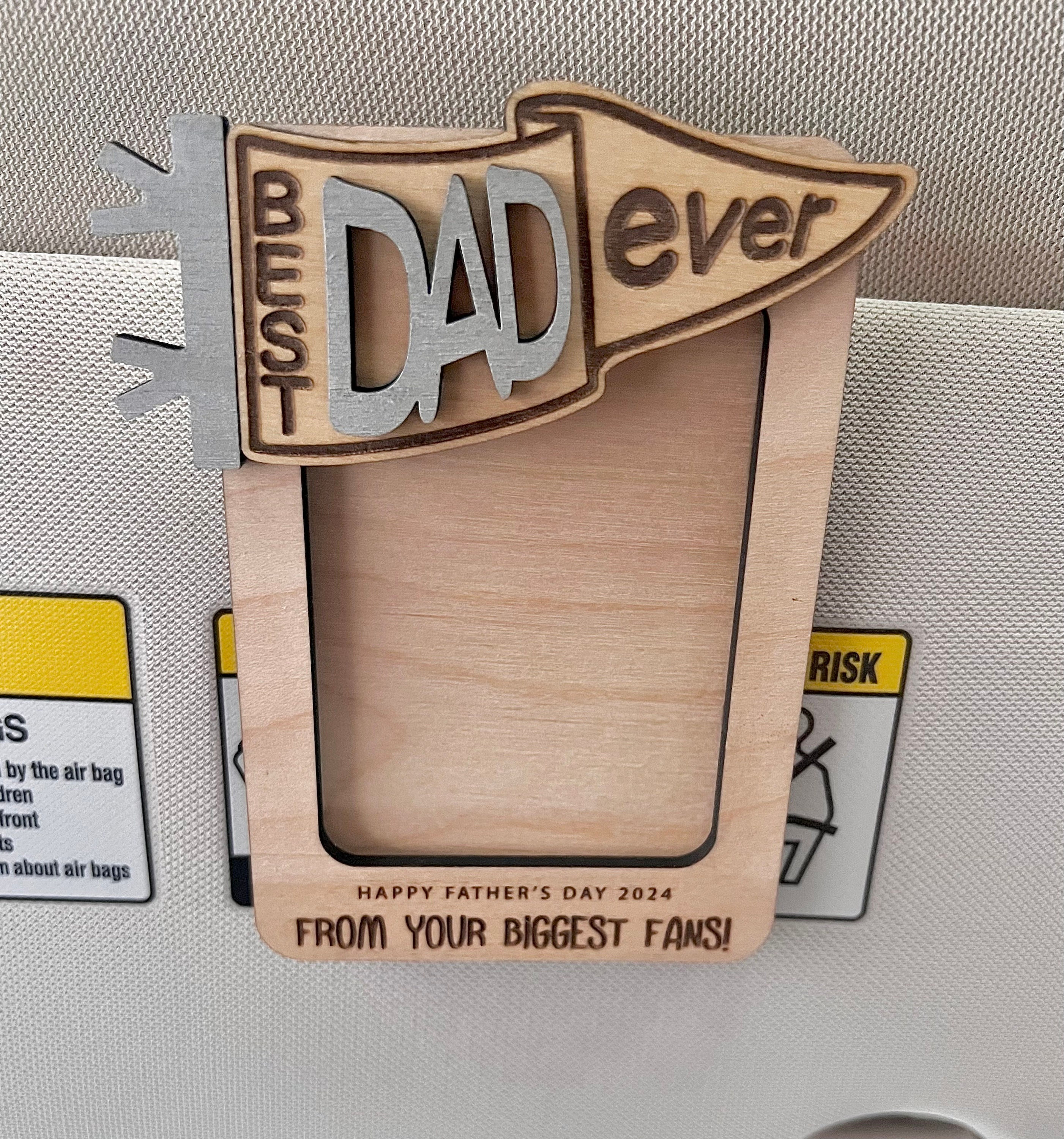 Father's Day Visor Clip Father's Day Magnetic Frame for Photo Father's ...