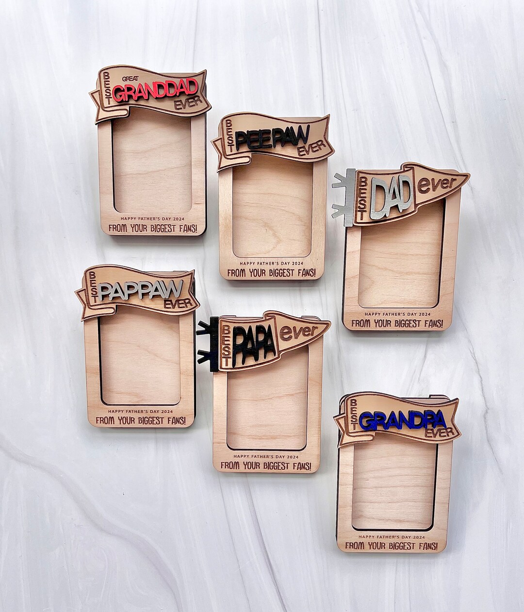 Father's Day Visor Clip Father's Day Magnetic Frame for Photo Father's ...
