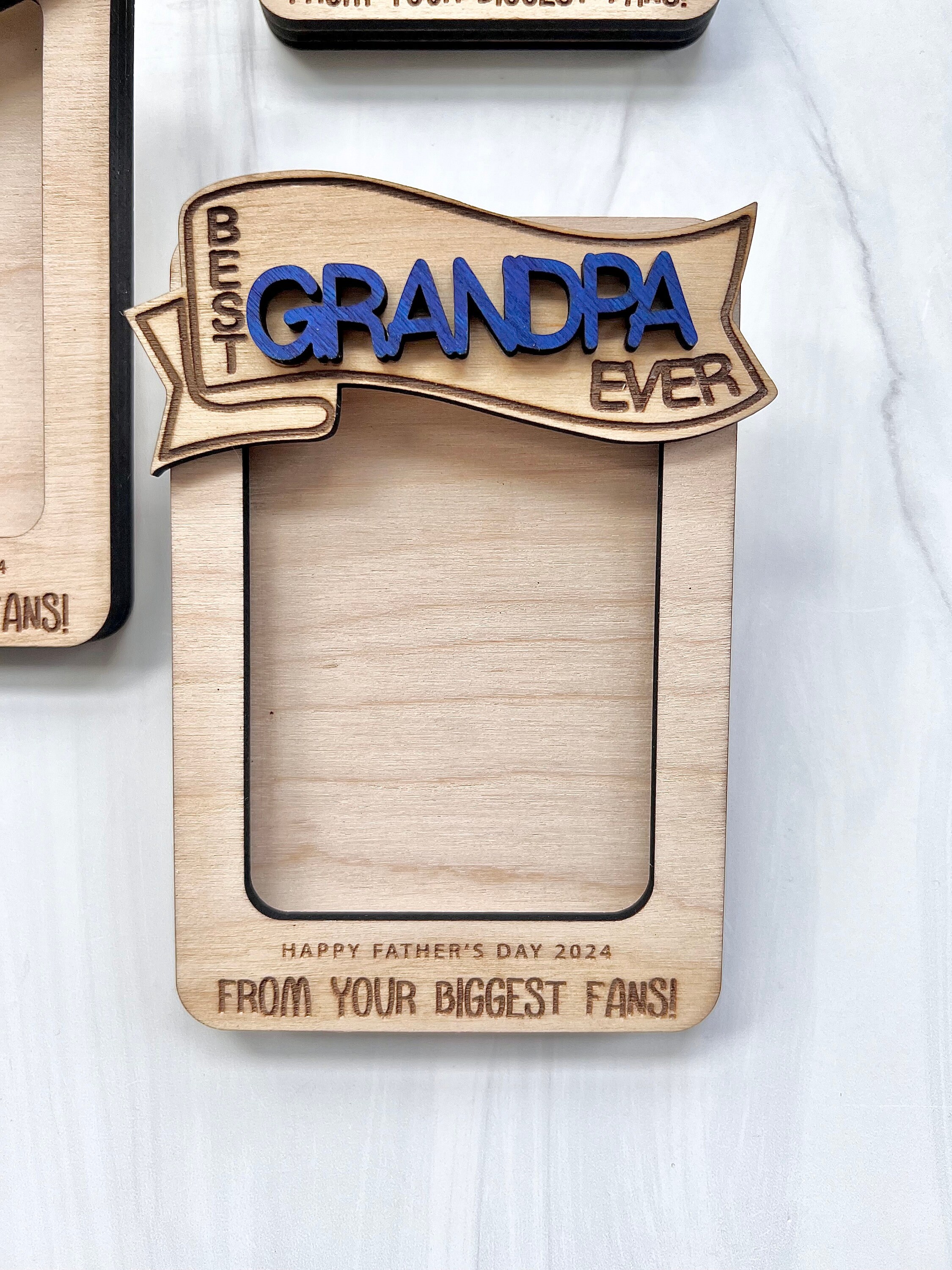 Father's Day Visor Clip Father's Day Magnetic Frame for Photo Father's ...