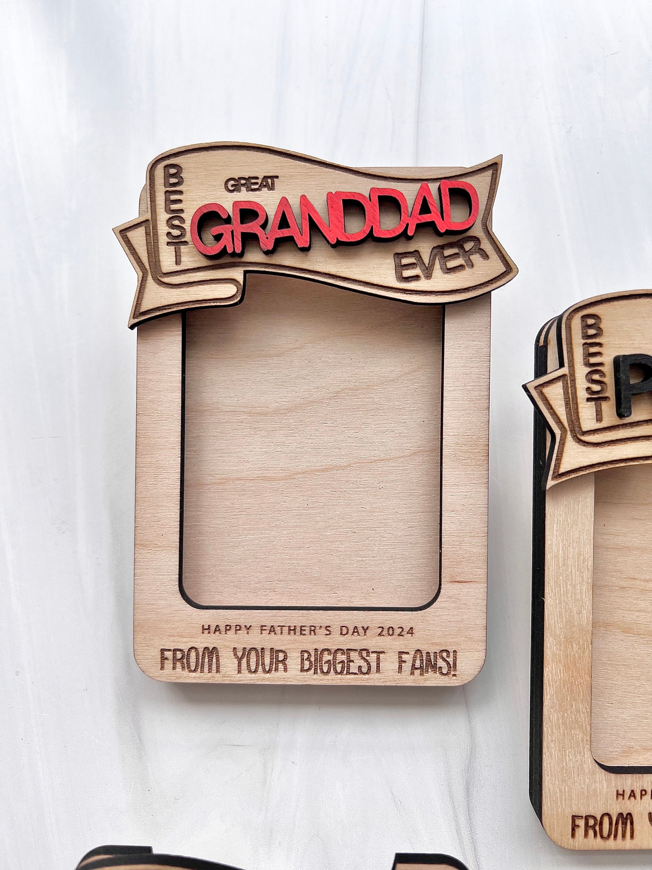 Father's Day Visor Clip Father's Day Magnetic Frame for Photo Father's ...