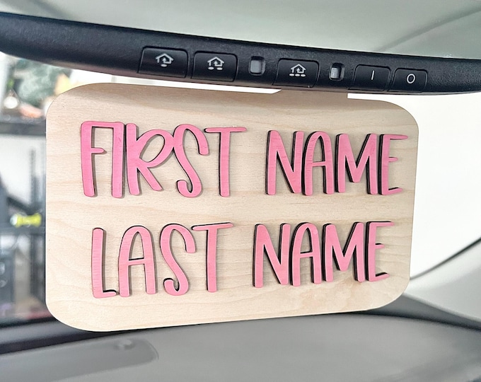 Personalized Carpool Name Tag | Back to School | Parent Pickup ...