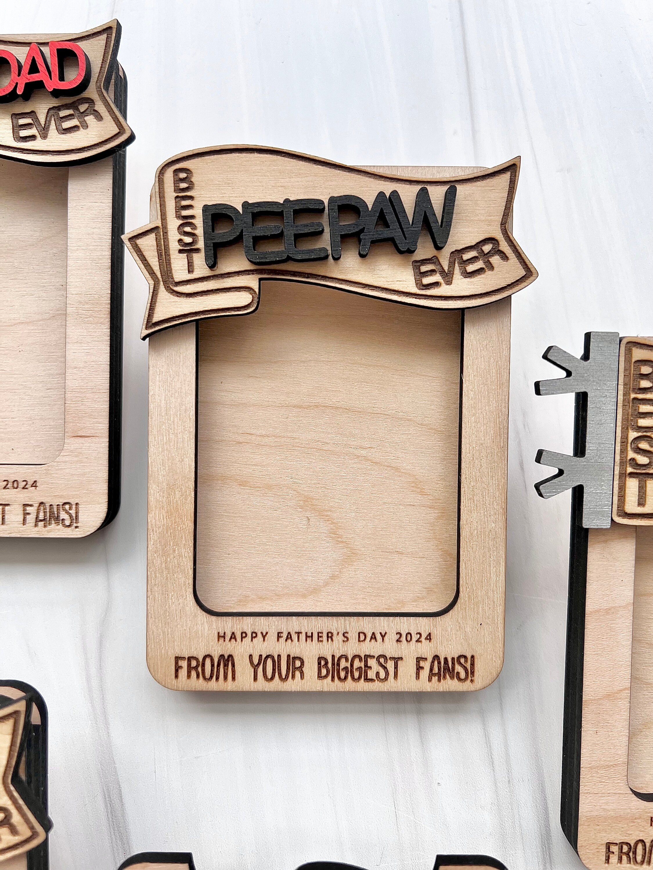 Father's Day Visor Clip Father's Day Magnetic Frame for Photo Father's ...