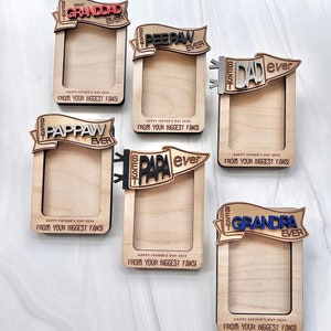 Father's Day Visor Clip Father's Day Magnetic Frame for Photo Father's ...