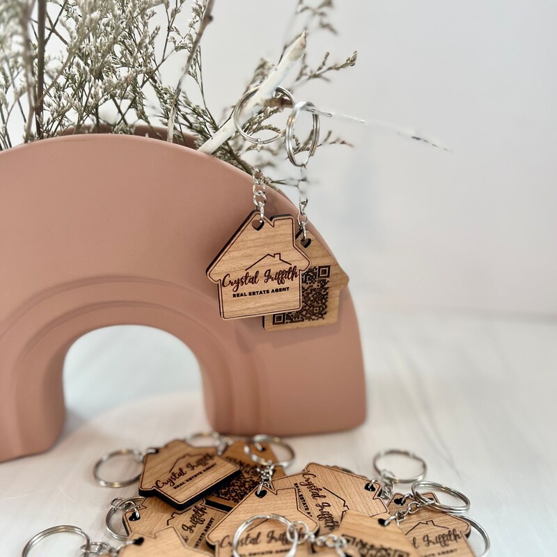 Realtor Keychain - Etsy
