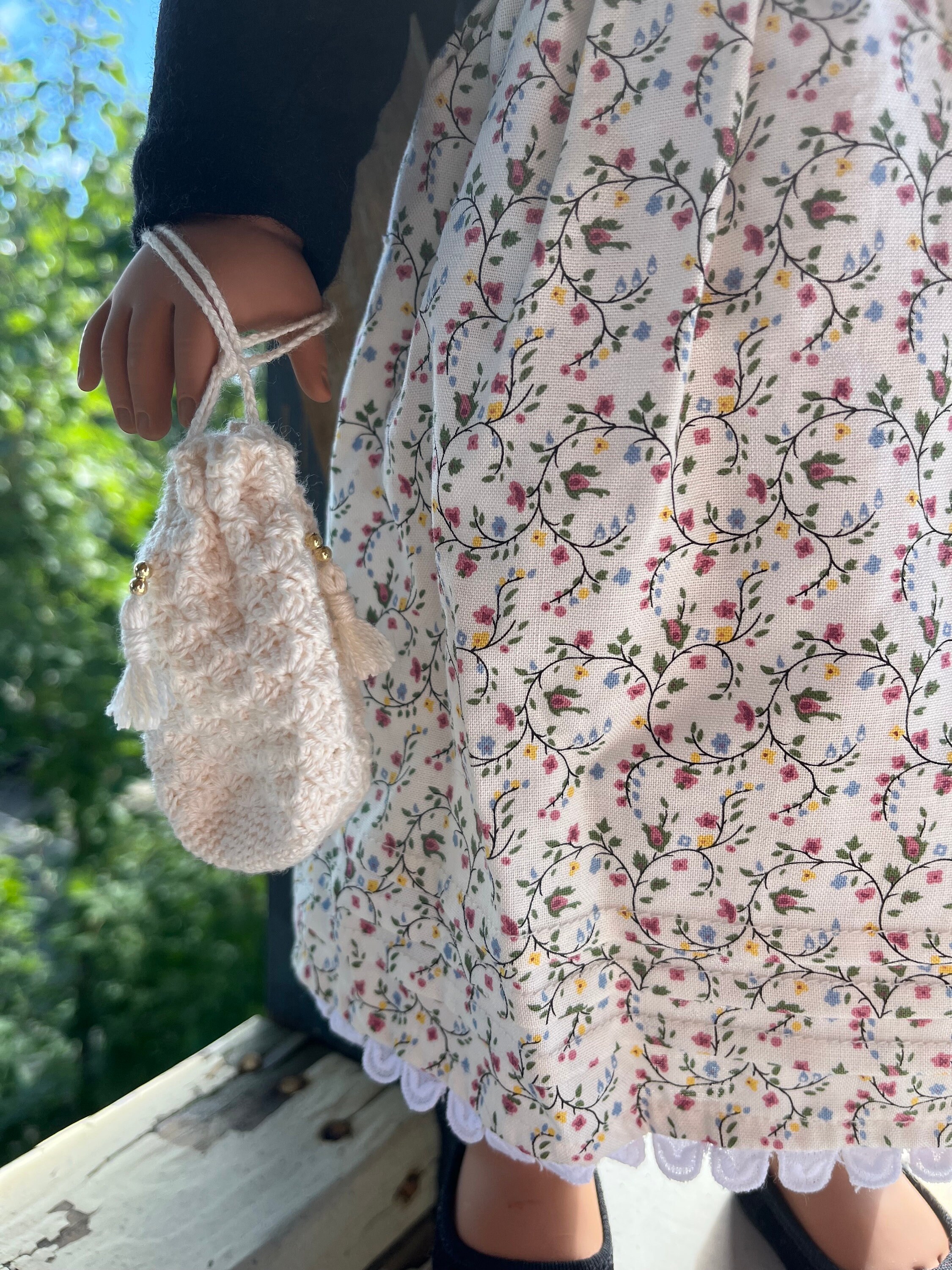 Crochet Regency Reticule for 18 Dolls - Etsy