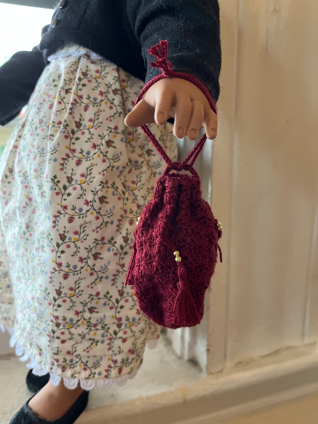 Crochet Regency Reticule for 18 Dolls - Etsy