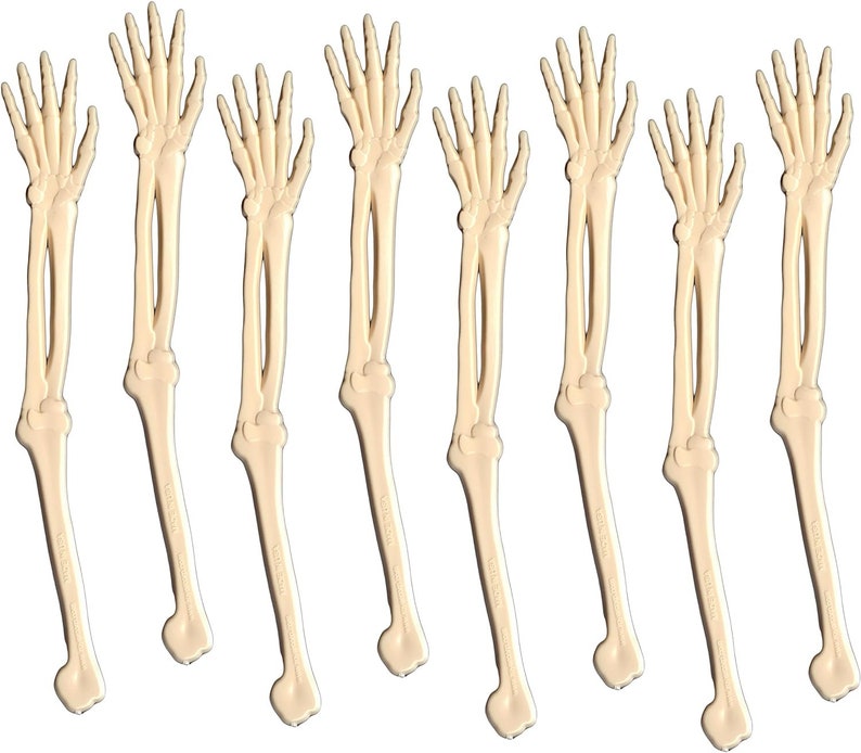 Skeleton Swizzle Sticks, Coffee and Cocktail Stirrers, Reusable Plastic ...