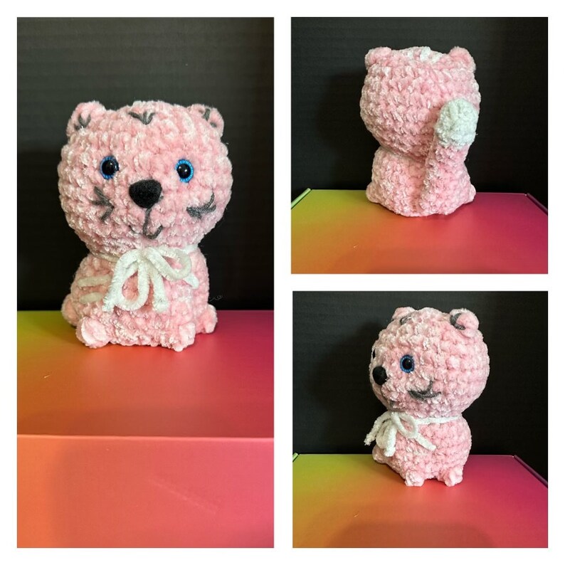 Sitting Kitty Kat Crochet Stuffed Animal - Etsy