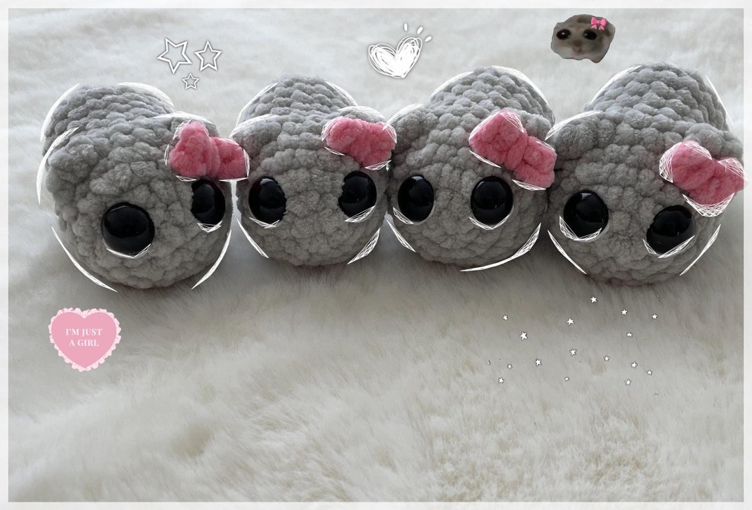 Crochet Sad Hamster Meme, Crochet Sad Hamster Amigurumi - Etsy