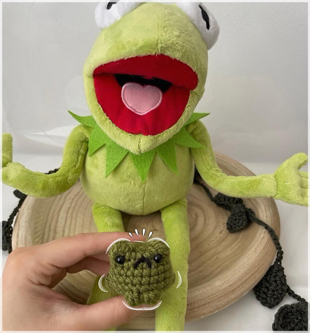 Angry Frog Pocket Frog Crochet Frog Handmade Frog - Etsy