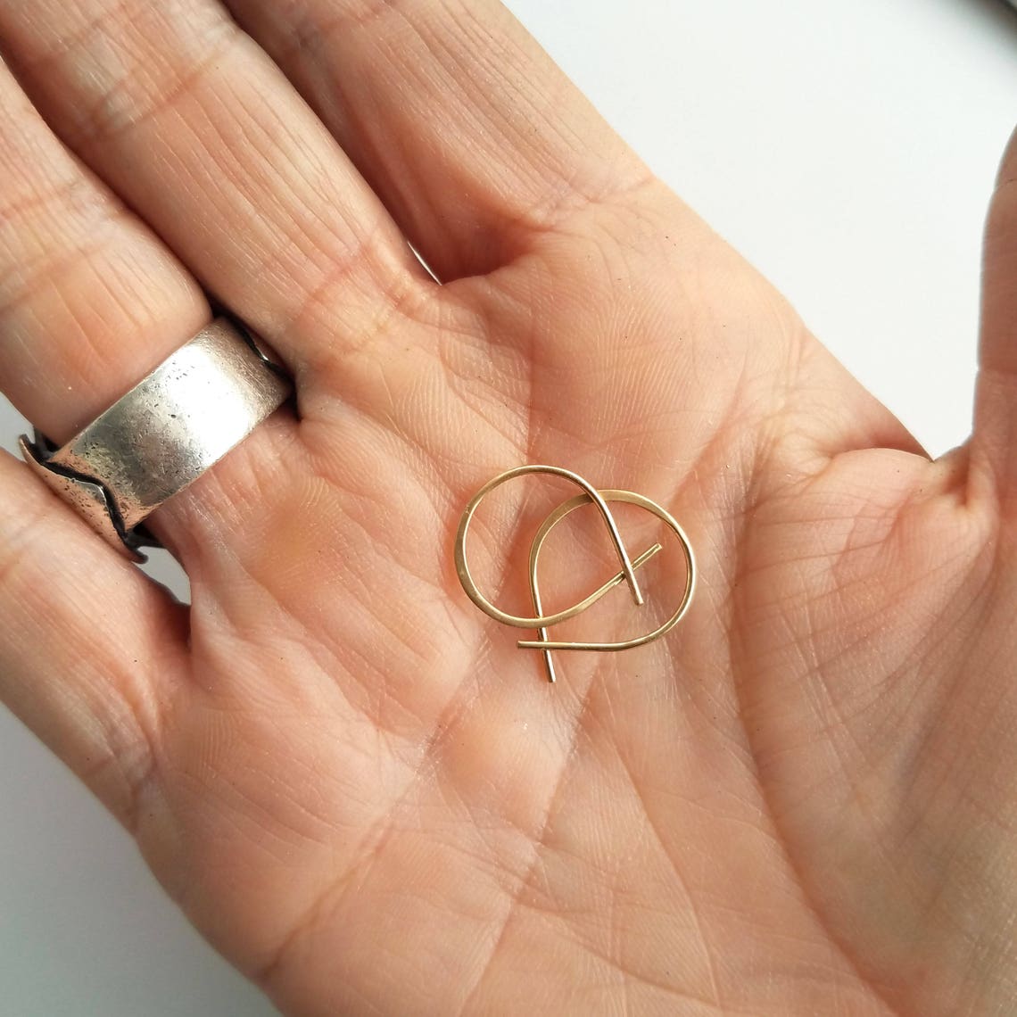 Super Tiny Perfect Hoops in Gold Small Minimalist Everyday - Etsy