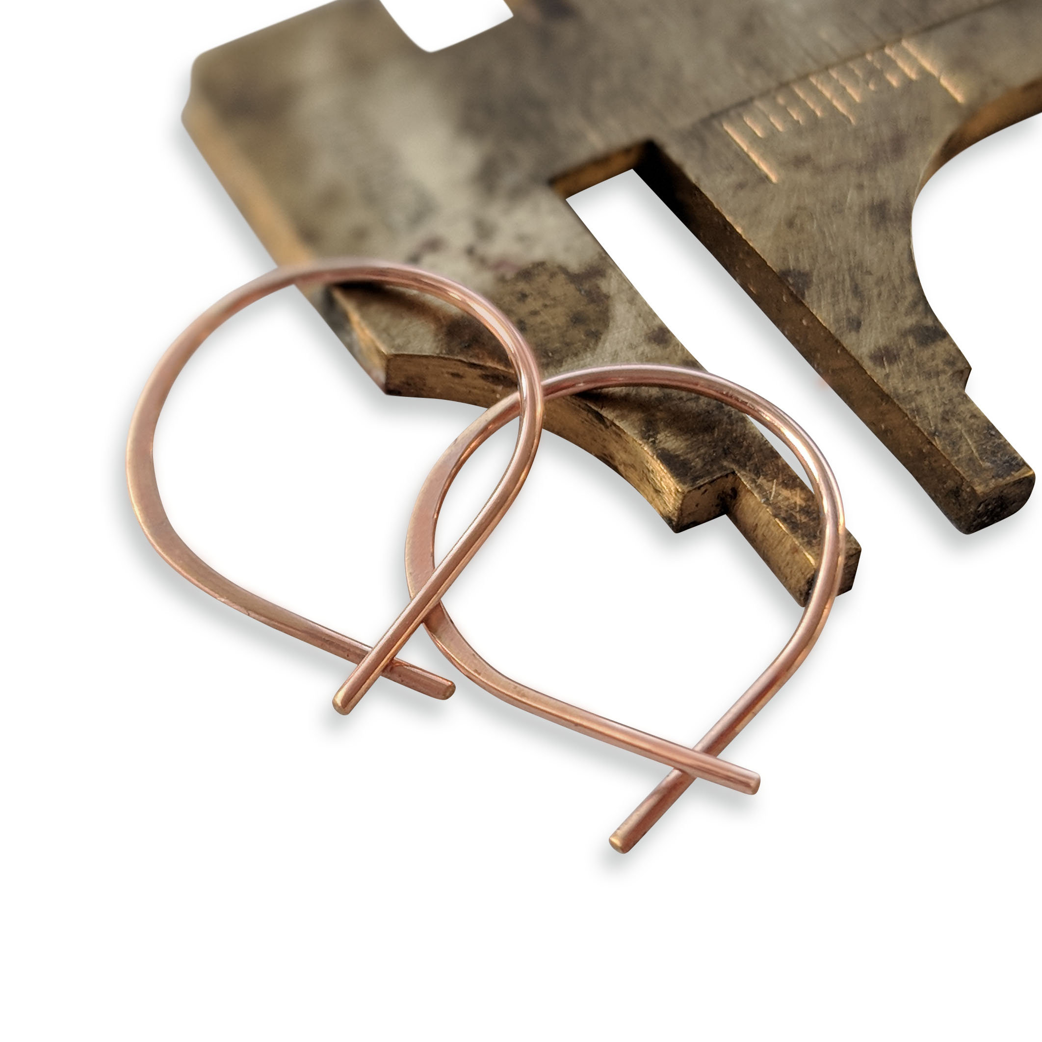 Super Tiny Perfect Hoops in Rose Gold Small Huggie | Etsy