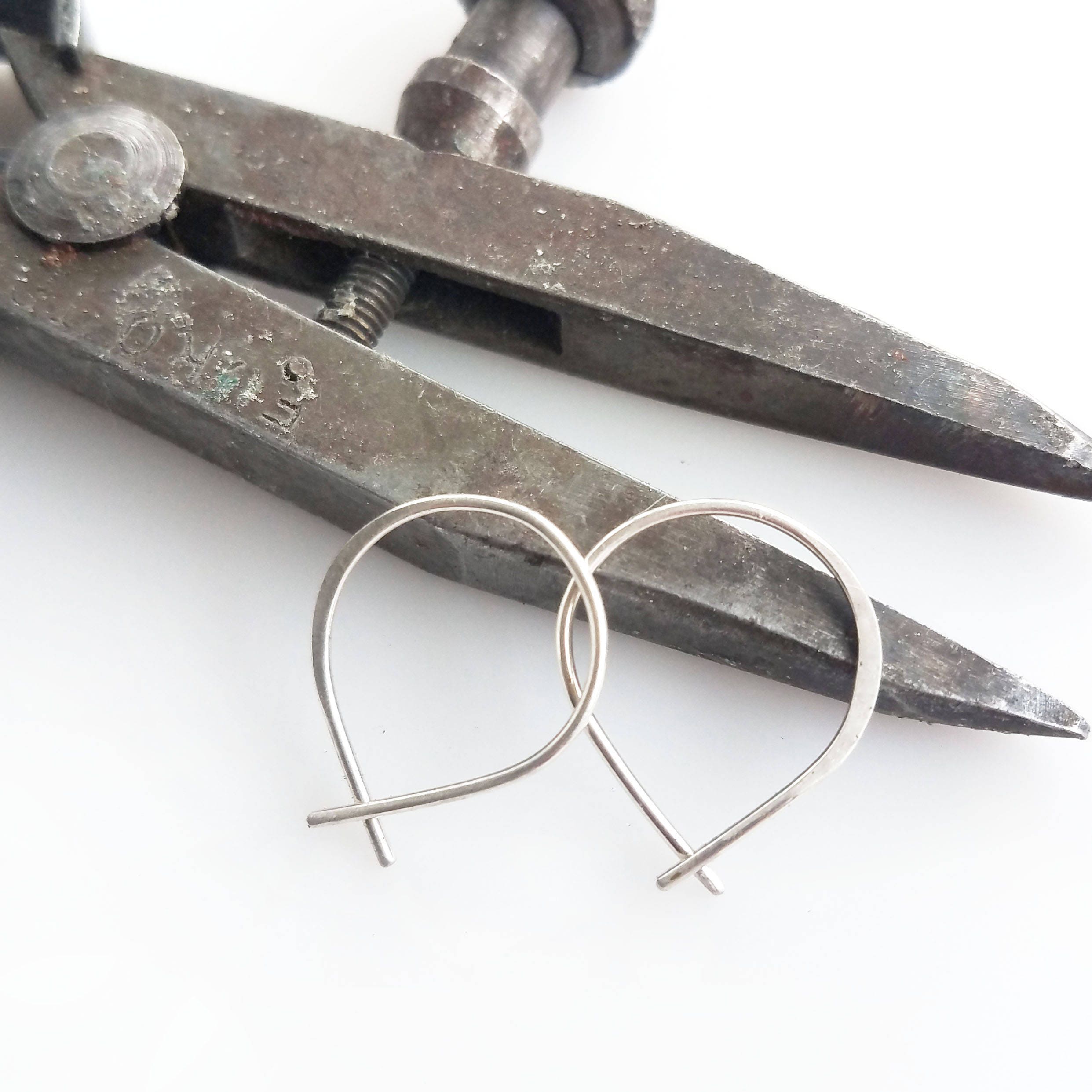 Super Tiny Perfect Hoops in Sterling Silver - Small Minimalist Everyday ...