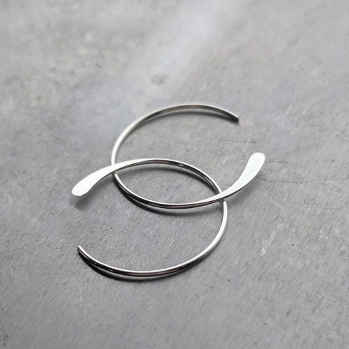 Super Tiny Perfect Hoops in Gold Small Minimalist Everyday - Etsy
