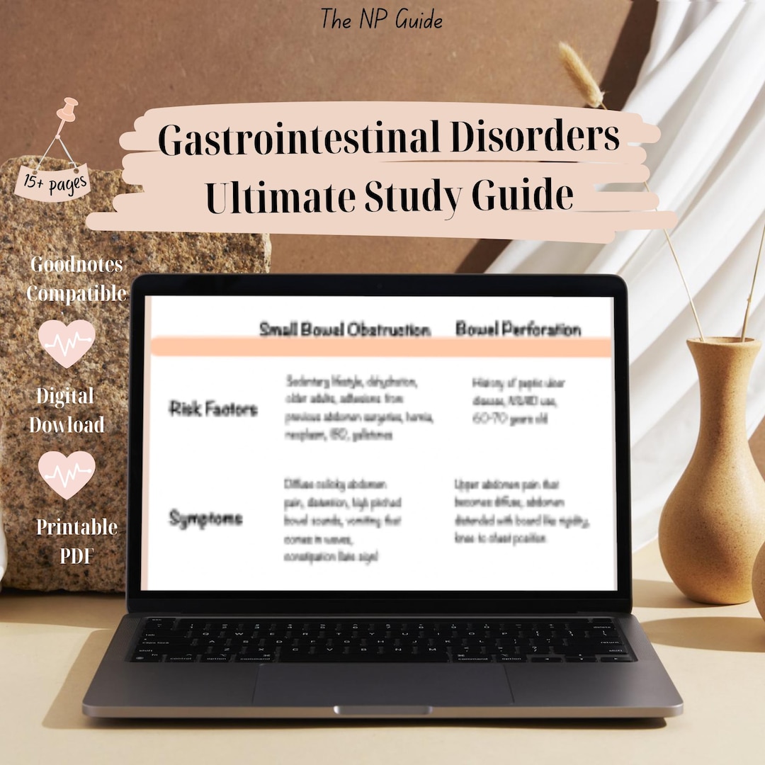 Gastrointestinal Diseases Nurse Practitioner Study Guide, GI Disorders ...
