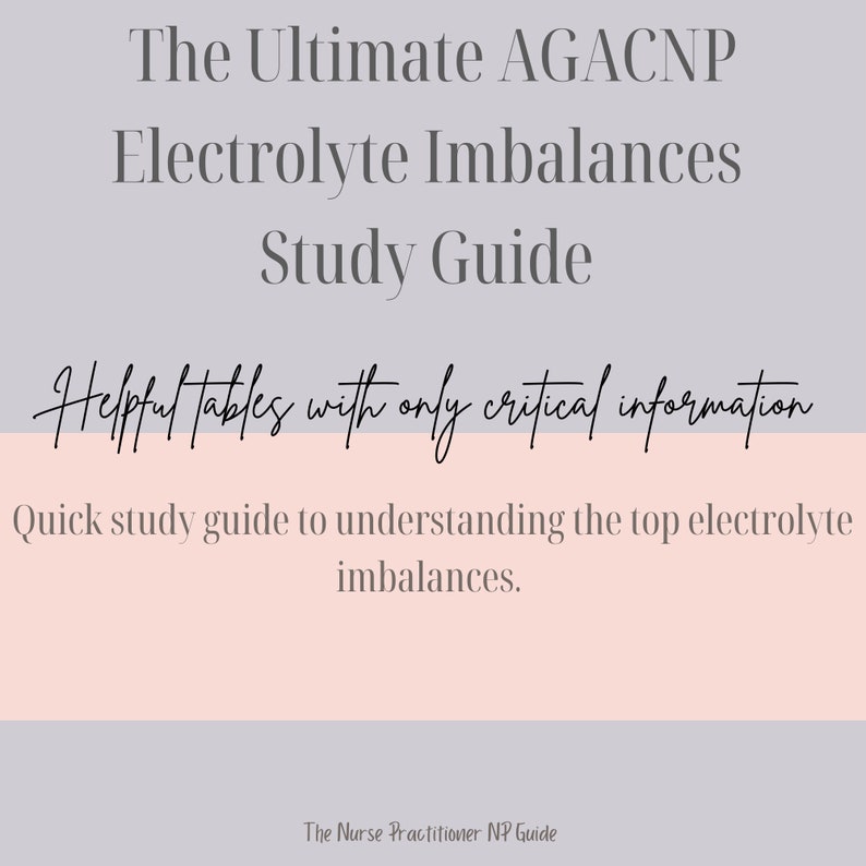 Electrolyte Imbalances, Hyponatremia Management, Hyperkalemia Treatment ...