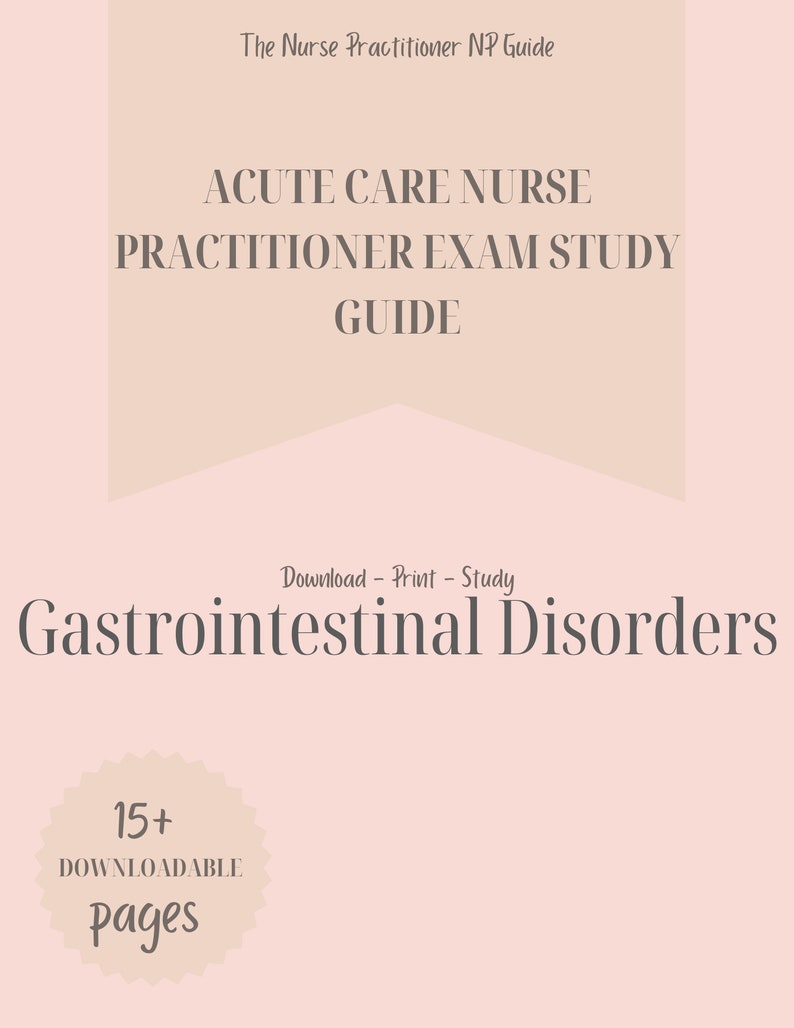 Gastrointestinal Diseases, GI Disorders, Acute Abdomen, the NP Guide ...