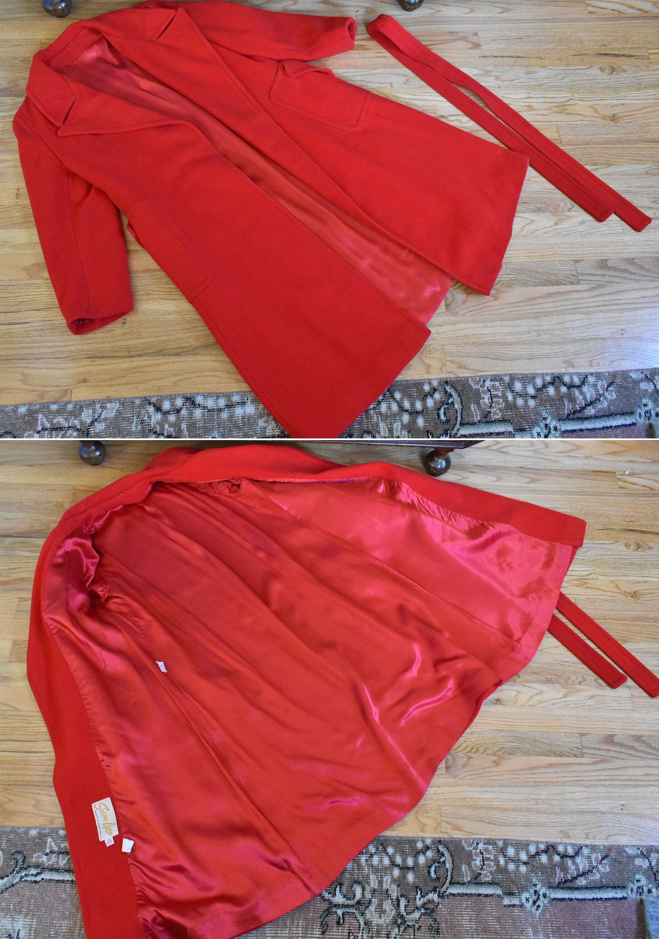 Candy APPLE 1960's 70's Vintage Solid Vibrant Red Long | Etsy