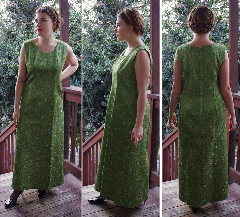 Olive GOLD 1960's 70's Vintage MOD Olive Green | Etsy