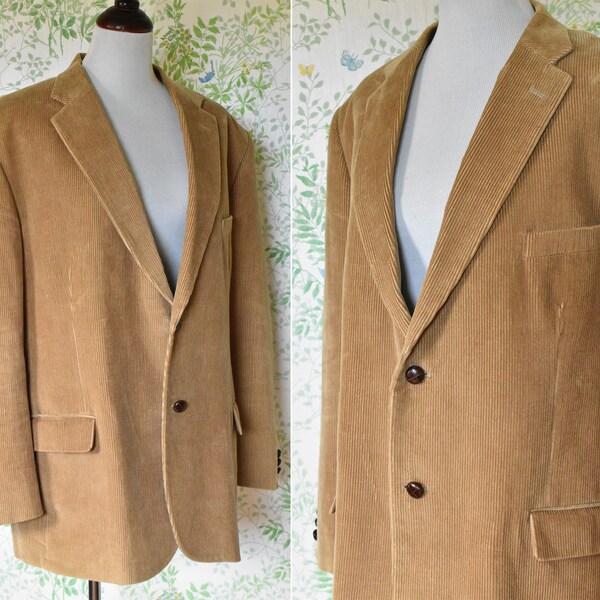 Vintage Corduroy College Jacket - Etsy