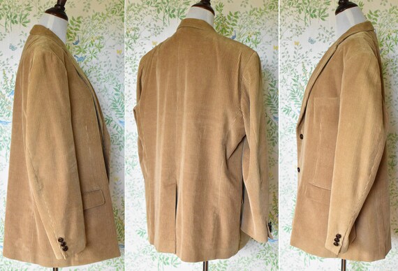 PROFESSOR 1980's Vintage Preppy Tan Brown Cotton Cord… - Gem