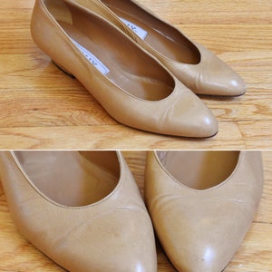 TAN 1970's 80's Vintage Solid Tan Light Brown Italian Designer Leather ...