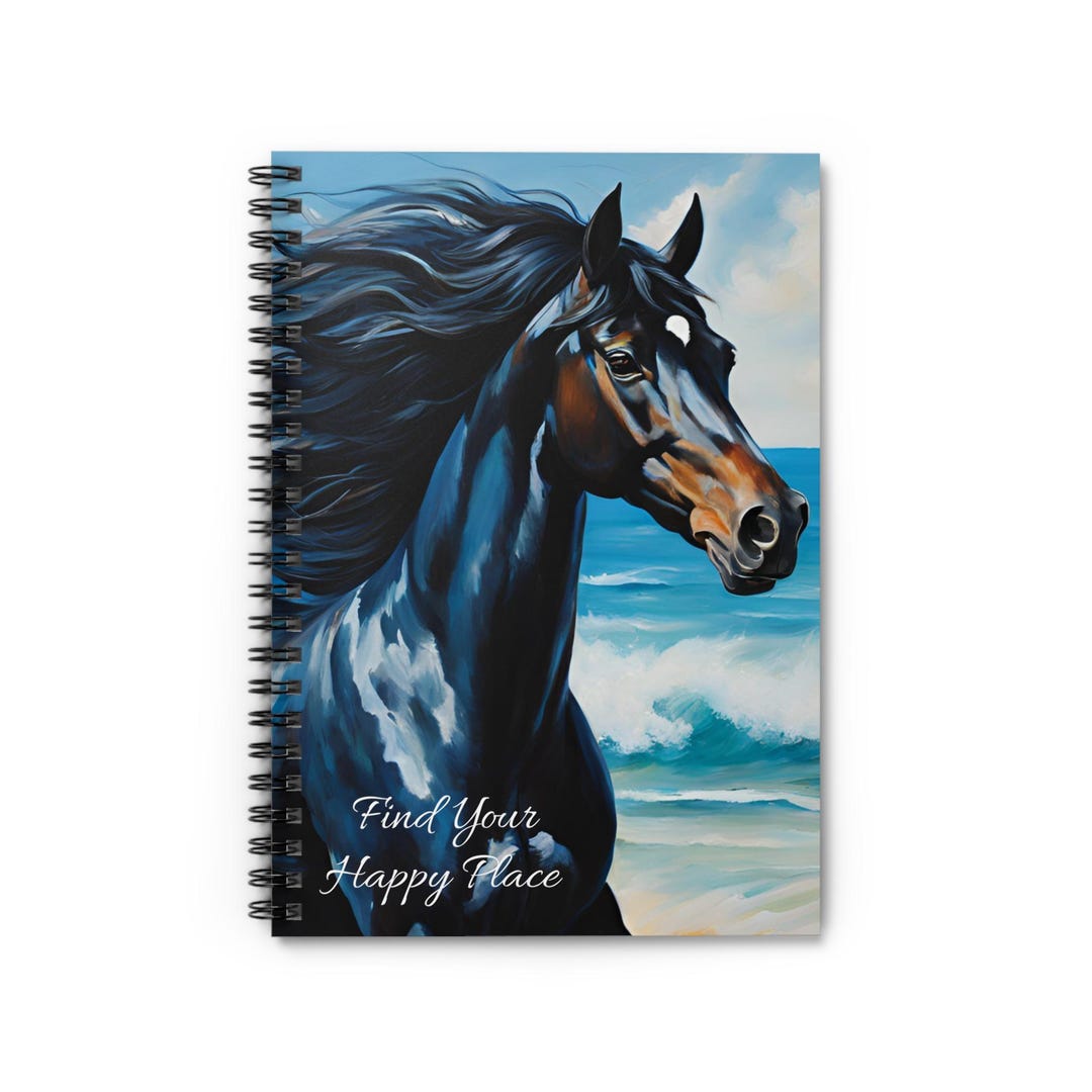 Personalized Horse Spiral Notebook - Ruled Line, Equestrian Journal ...