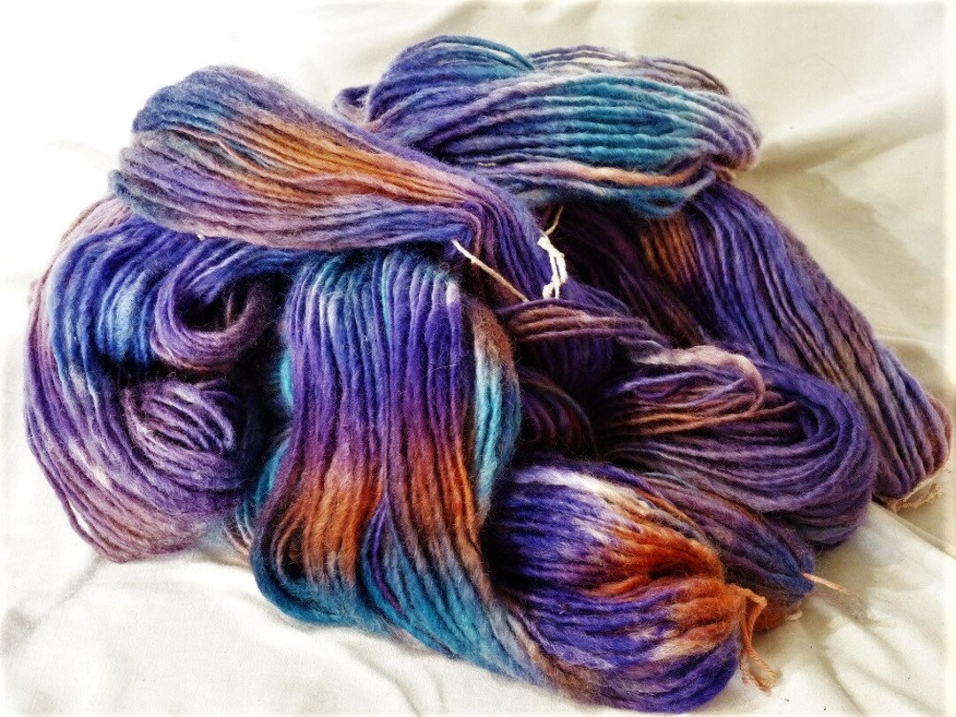 MWF Handspun Handpainted Border Leicester Wool Singles Yarn 617-620 - Etsy
