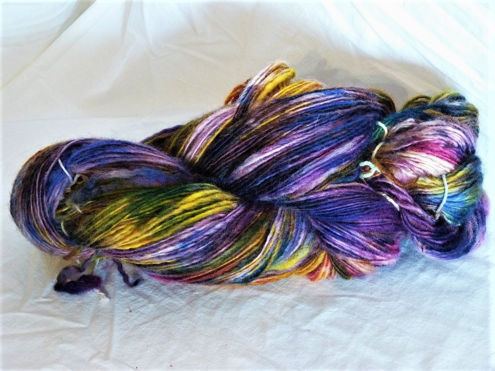 MWF Handpainted Handspun Wool Border Leicester Yarn 678-680 - Etsy