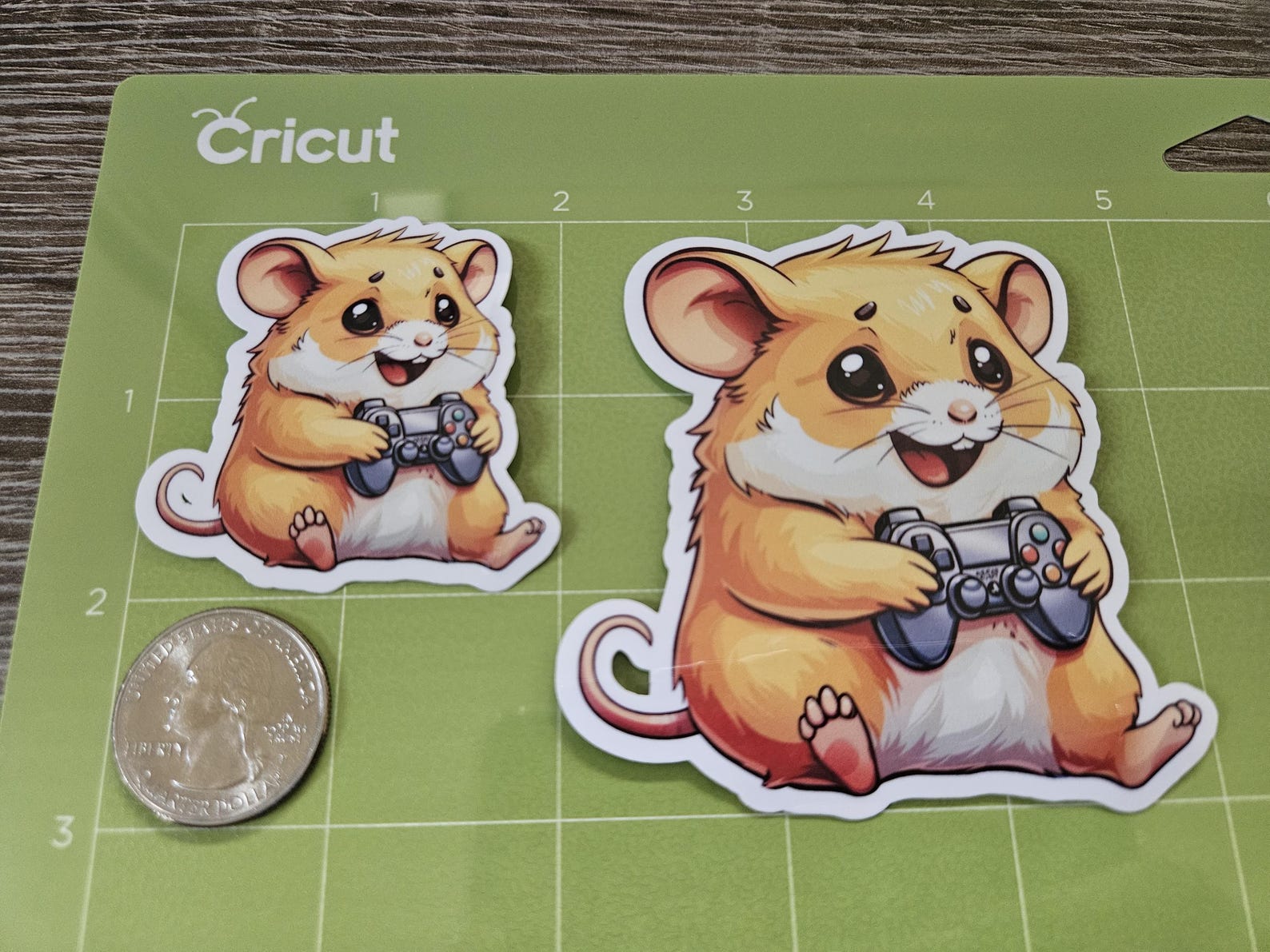 Gamer Hamster Sticker A | Hamster Sticker | Animal Sticker | Waterproof ...