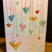 Hand Painted Floating Hearts Card - Etsy