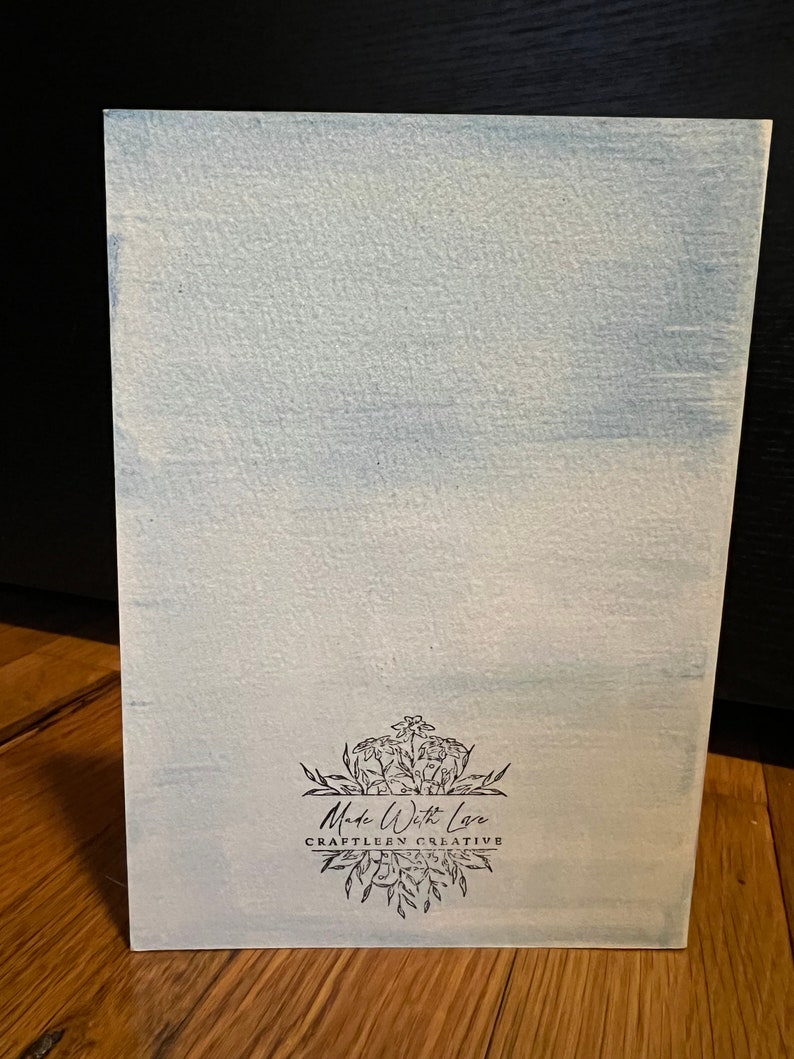 Hand Painted Floating Hearts Card - Etsy