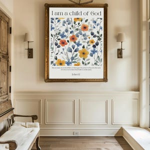 PRINTABLE I Am a Child of God, Instant Download, Christian Printable ...