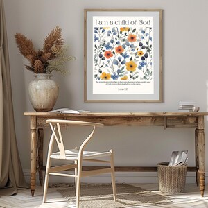 PRINTABLE I Am a Child of God, Instant Download, Christian Printable ...